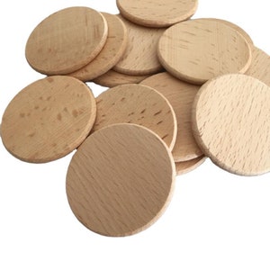 10 Pcs Wood Circle Disc for Home Decoration, Size 2.5/3/3.8/4/5/6 Cm - Etsy