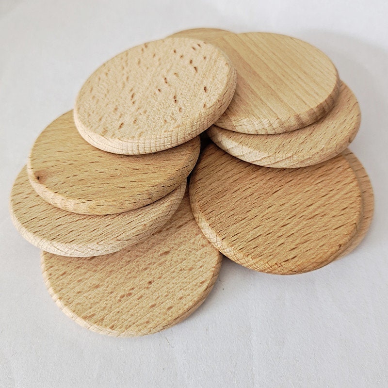 10 Pcs Wood Circle Disc for Home Decoration, Size 2.5/3/3.8/4/5/6 Cm - Etsy