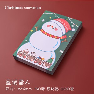 Christmas Sticky Notes, Christmas Snowman Sticky Tabs, Santa Claus Post ...