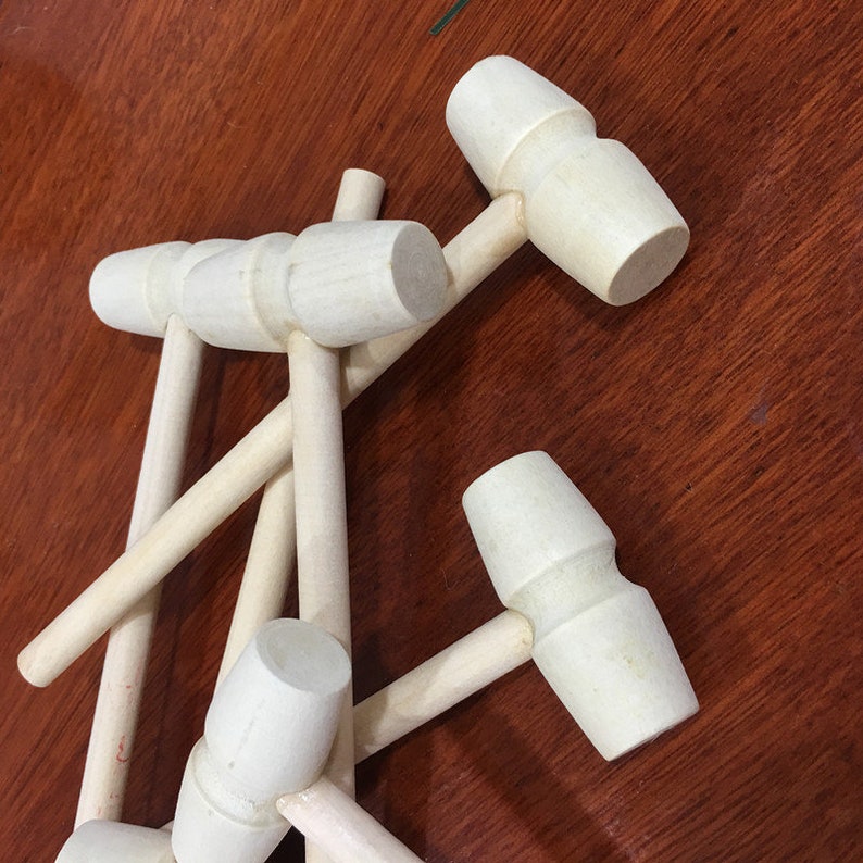 10 Pcs Mini Wooden Hammer Mini Wooden Mallet - Etsy