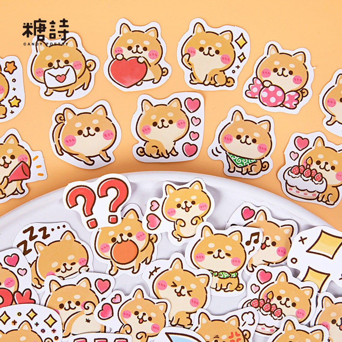 45 Pcs Cut Dog Stickers Paper Stickers Planner Stickers - Etsy