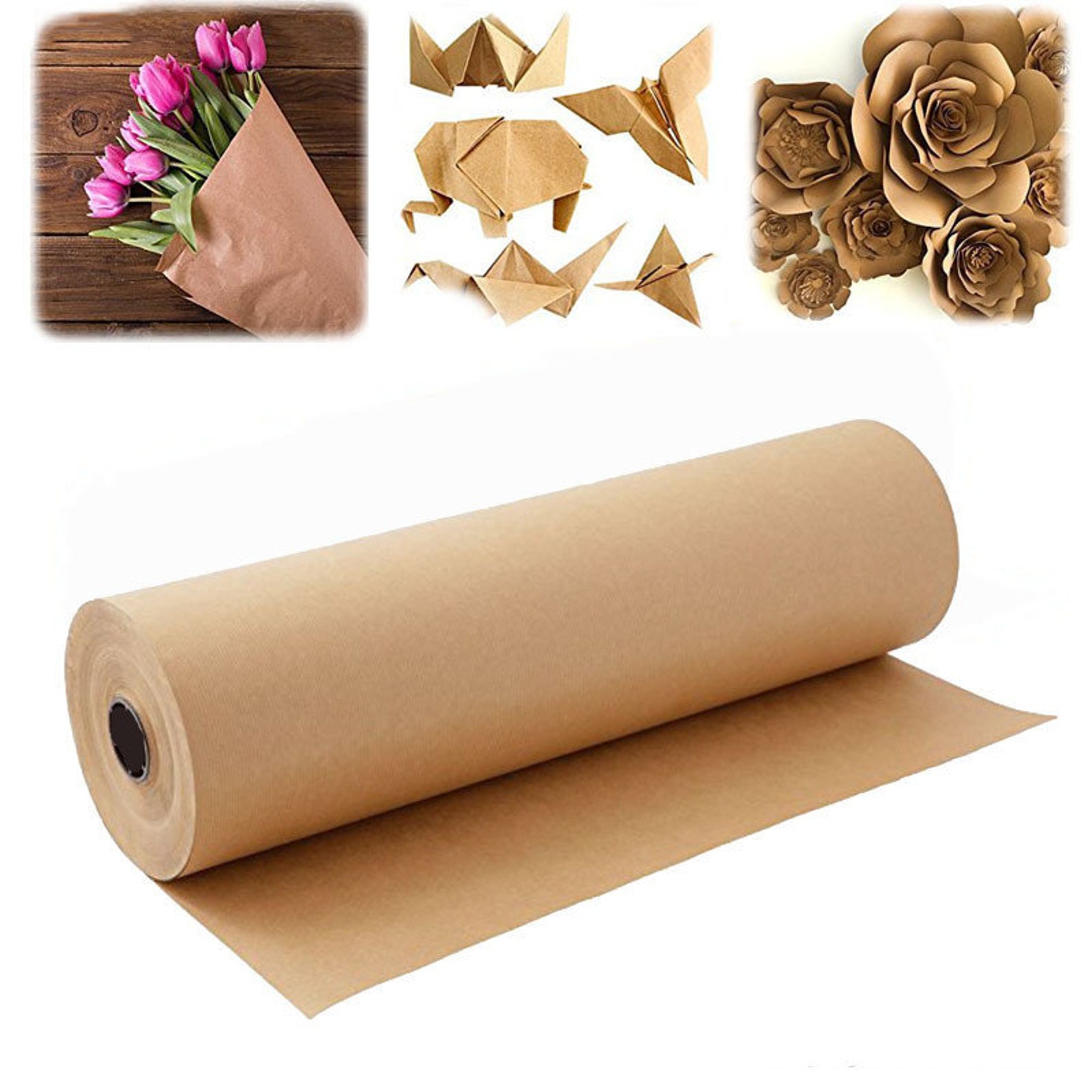 100 Feet Brown Kraft Paper Roll, Gift Wrapping Paper - Etsy