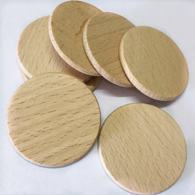 10 Pcs Wood Circle Disc for Home Decoration Size | Etsy