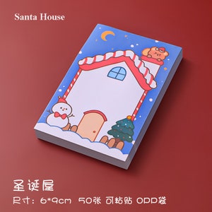 Christmas Sticky Notes, Christmas Snowman Sticky Tabs, Santa Claus Post ...