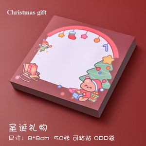 Christmas Sticky Notes, Christmas Snowman Sticky Tabs, Santa Claus Post ...