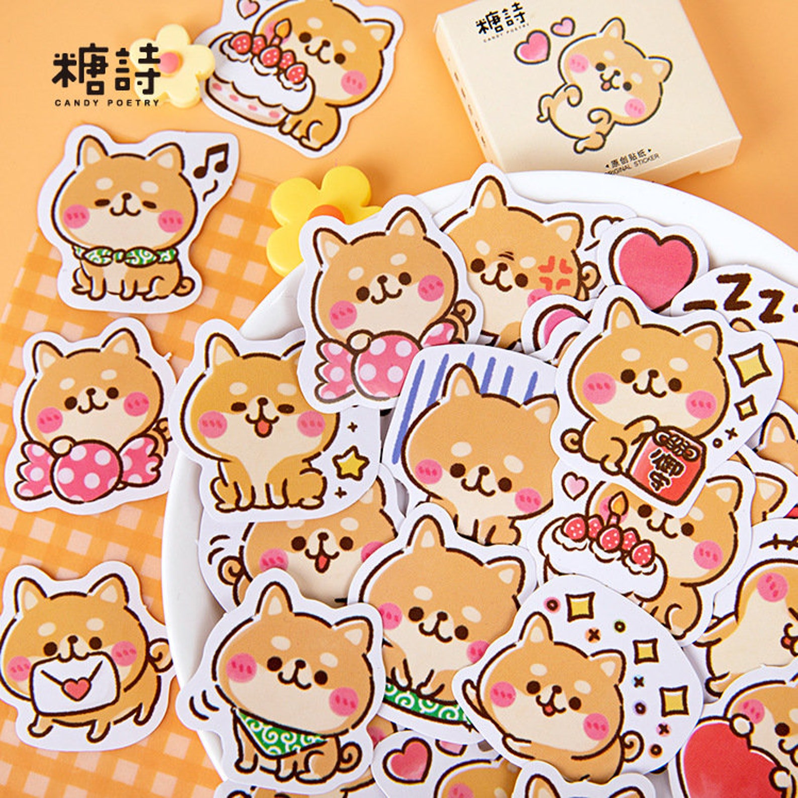 45 Pcs Cut Dog Stickers, Paper Stickers, Planner Stickers, Scrapbook ...