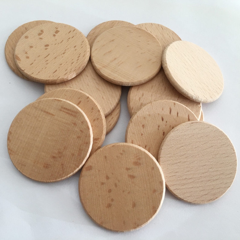 10 Pcs Wood Circle Disc for Home Decoration Size | Etsy