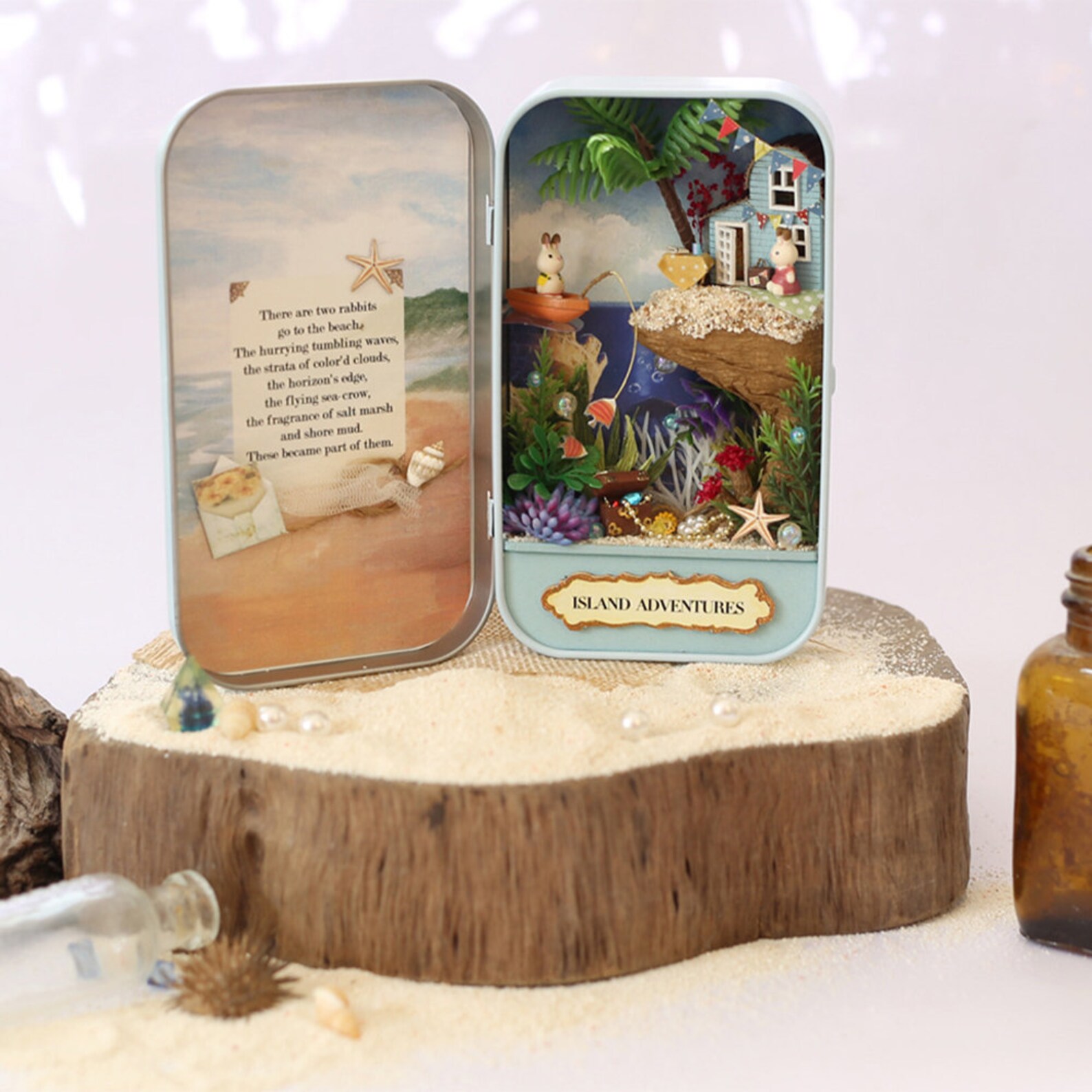 Box Dollhouse DIY Miniature Dollhouse Tin Box Theatre Island - Etsy