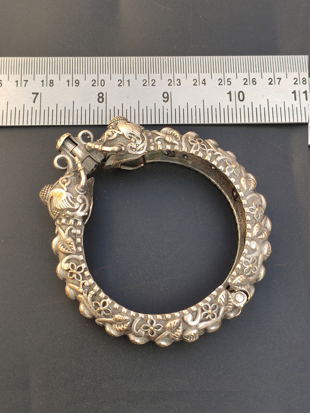 Elephant Face Brass Bracelet Bangle for Women Openable Flexi Vintage ...