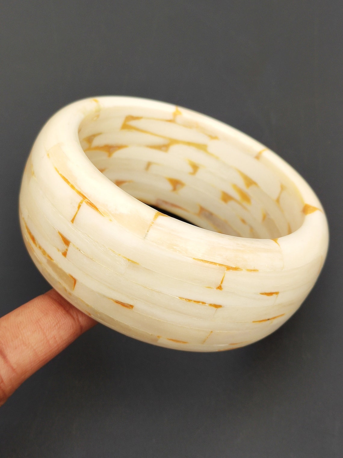 Buffalo Bone Bangle Bracelet, Handcrafted Indian Style - Etsy