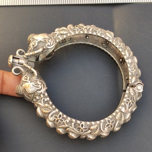 Elephant Face Brass Bracelet Bangle for Women Openable Flexi Vintage ...