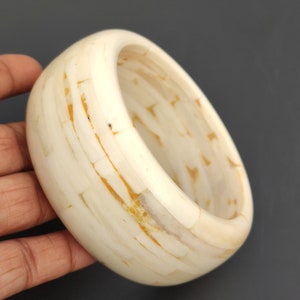 Buffalo Bone Bangle Bracelet, Handcrafted Indian Style - Etsy
