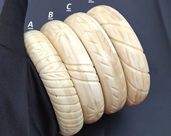 Bone Bangle Bracelet - Etsy