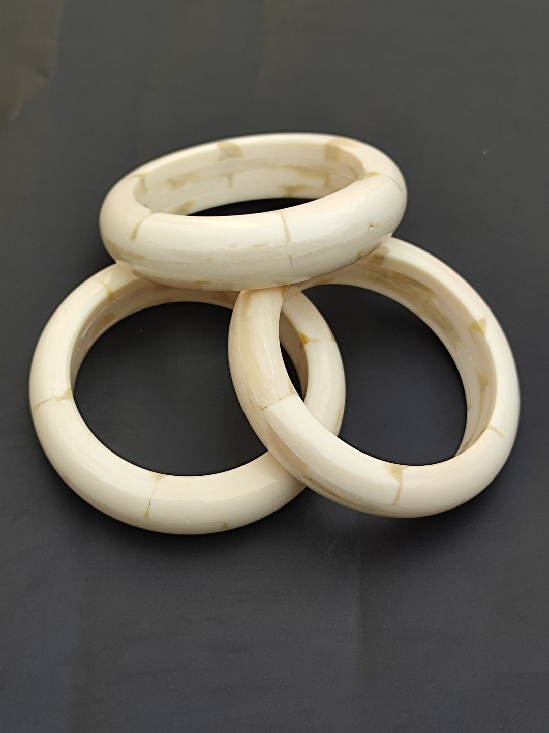 Horn Bone Jewelry Ethically Sourced Buffalo Bone Wide Bangle Bracelet ...