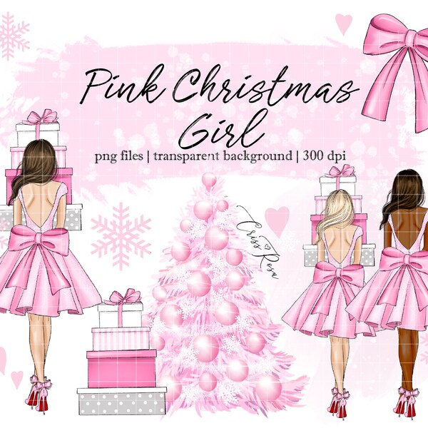 Pink Christmas Printables - Etsy
