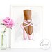 Pink Ballet Shoes, Fashion Art Printable Illustration - Etsy