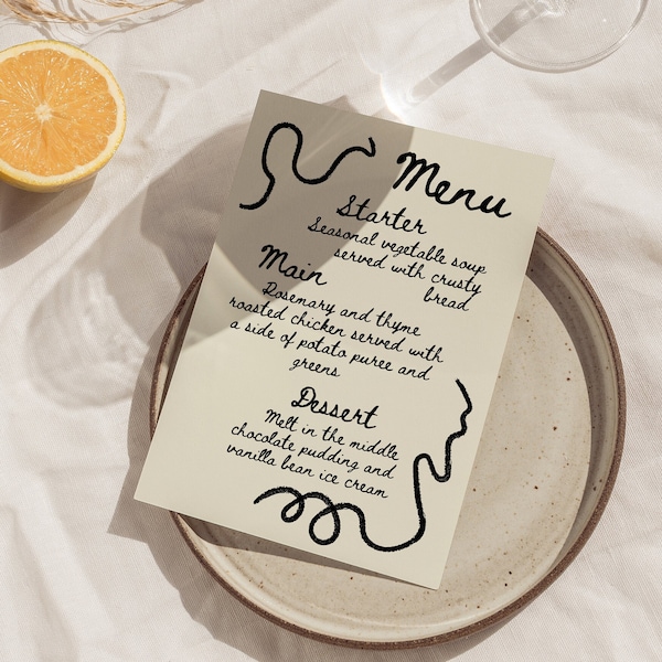 Menus - Etsy