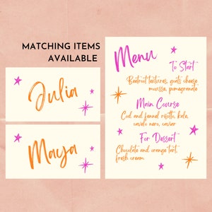 Bright Drinks Menu Template, Colorful Handwritten Cocktail Menu ...
