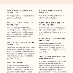 Pink + Green Hand Painted Menu Template, Handwritten Dinner Menu ...