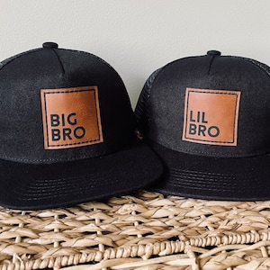 Brother Matching Sibling Hats, Big Bro, Lil Bro Snapback Caps, Big ...