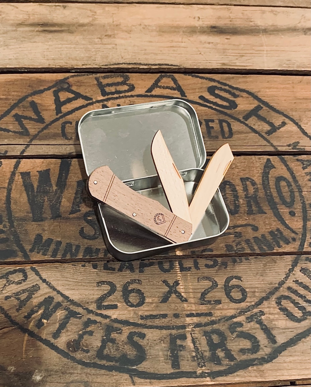 Wooden Pocket Knife Kit, Kid Survival Training Practice, Boy Wood Craft ...