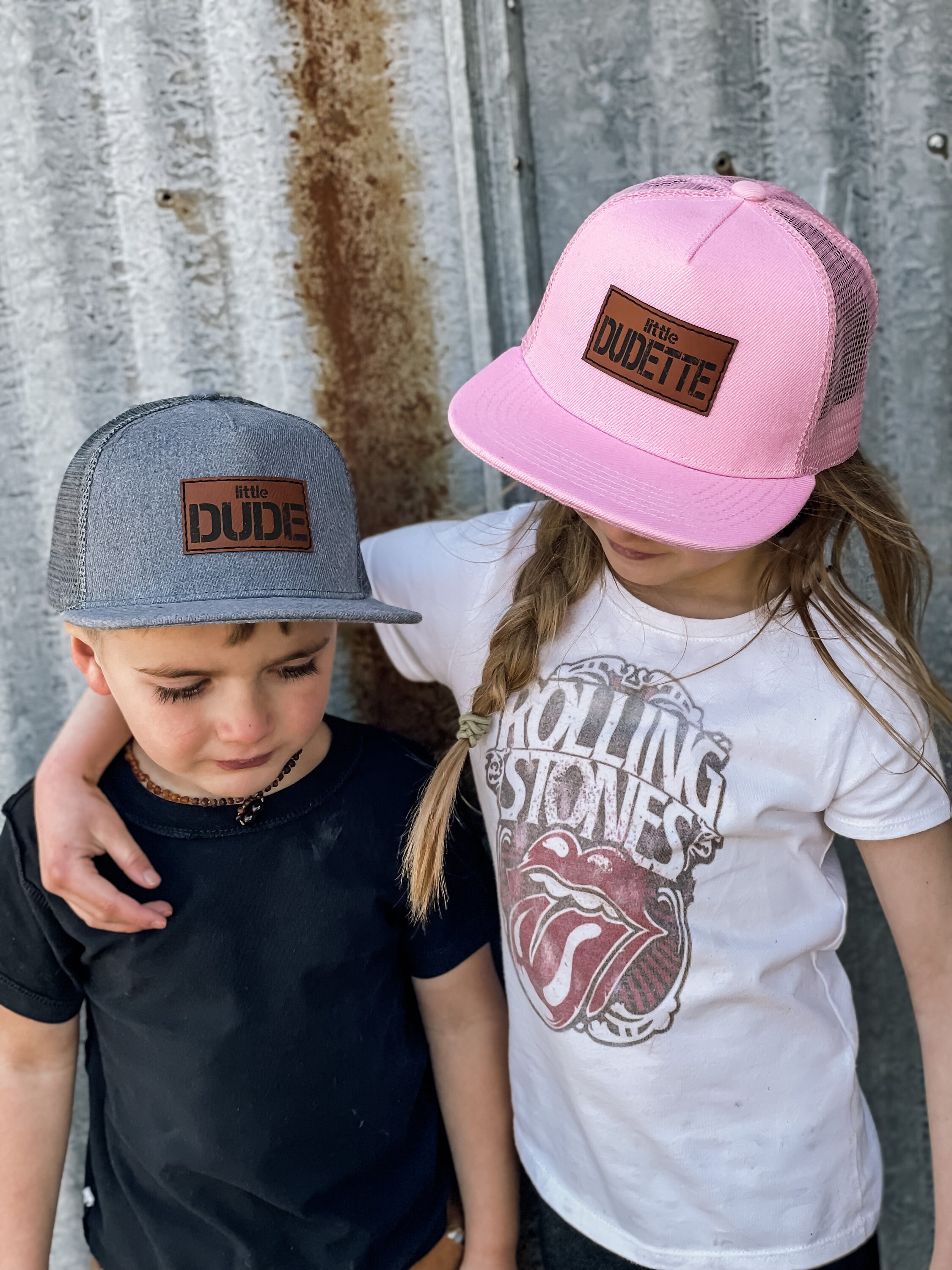 Brother Sister Matching Hats Little Dude & Little Dudette - Etsy