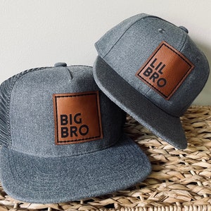 Brother Matching Sibling Hats, Big Bro, Lil Bro Snapback Caps, Big ...