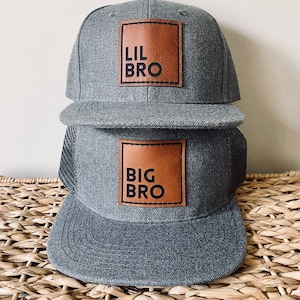 Brother Matching Sibling Hats, Big Bro, Lil Bro Snapback Caps, Big ...