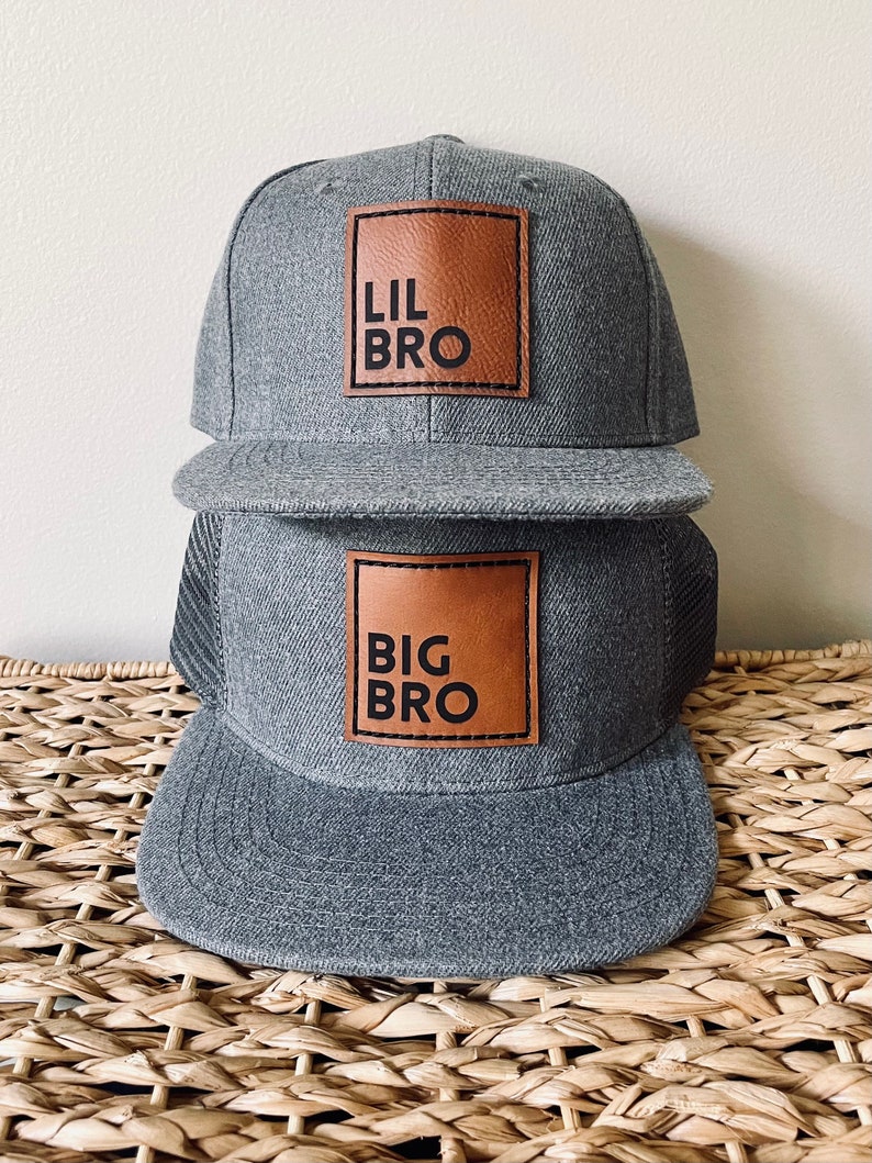Brother Matching Sibling Hats Big Bro Lil Bro Snapback Caps - Etsy