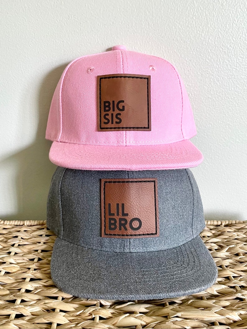 Brother Sister Matching Sibling Hats Big Bro Lil Bro Big - Etsy