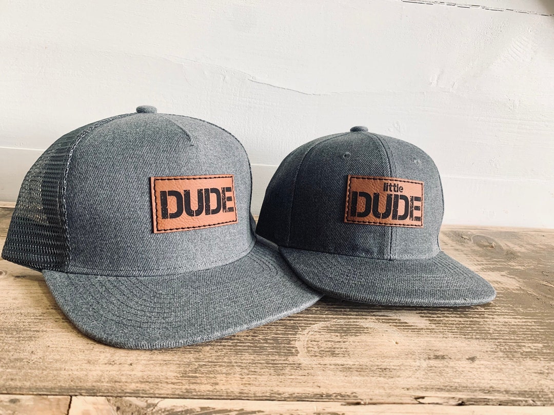 Dad Kid Hats, Dude & Little Dude Snapback Set, Gifts for Daddy Son ...