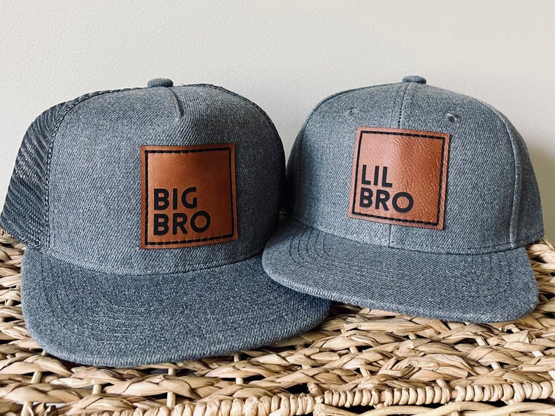 Brother Matching Sibling Hats Big Bro Lil Bro Snapback Caps - Etsy
