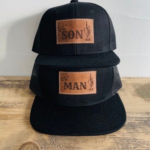 Dad and Son Hats Matching Set, Ol Son & Ol Man, Western Style Father ...