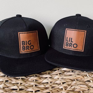 Brother Matching Sibling Hats, Big Bro, Lil Bro Snapback Caps, Big ...
