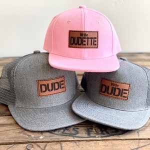 Little Dudette Kids Hat | Little Sister Snapback Cap Baby/toddler or ...