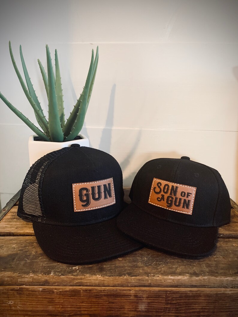 Dad & Kids Matching Hats Son of a Gun Father Son Snapback - Etsy