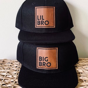 Brother Matching Sibling Hats, Big Bro, Lil Bro Snapback Caps, Big ...