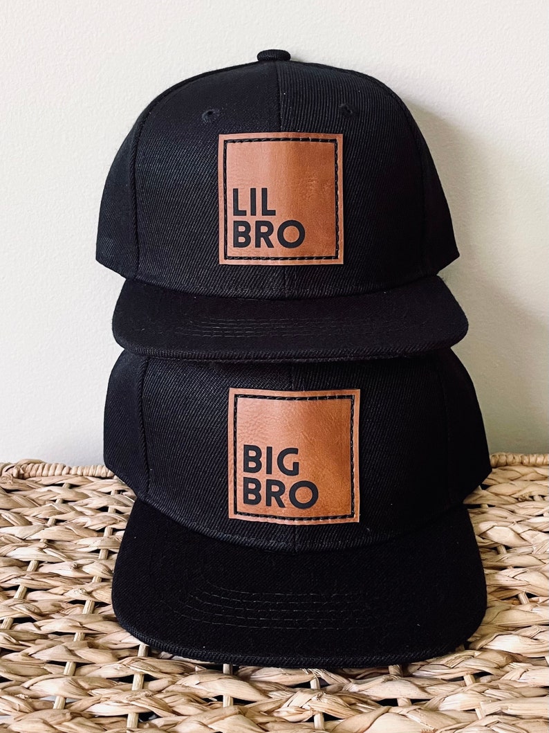 Brother Matching Sibling Hats Big Bro Lil Bro Snapback Caps - Etsy