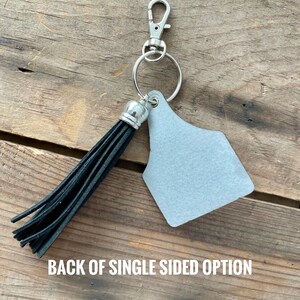 Cow Tag Keychain, Customized Ranch Brand, Personalized Initials or Logo ...