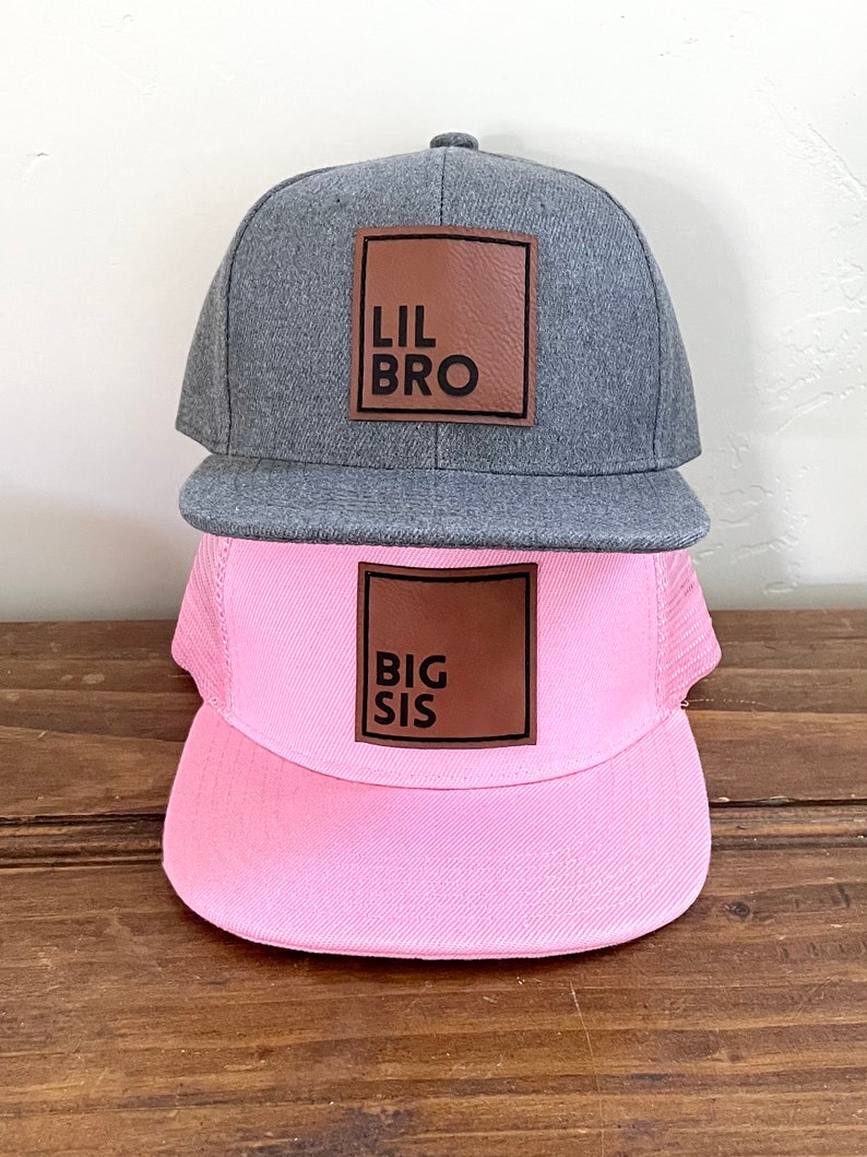 Brother Sister Matching Sibling Hats Big Bro Lil Bro Big - Etsy