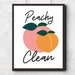 Peachy Clean Printable (5 Sizes) Peach Printable, Peach Print, Just ...