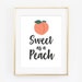 Set of 6 Peach Printables Wall Art, Peachy Clean, Hello Sweet Cheeks ...