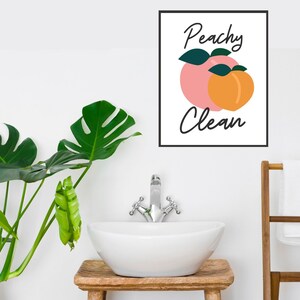 Peachy Clean Printable (5 Sizes) Peach Printable, Peach Print, Just ...