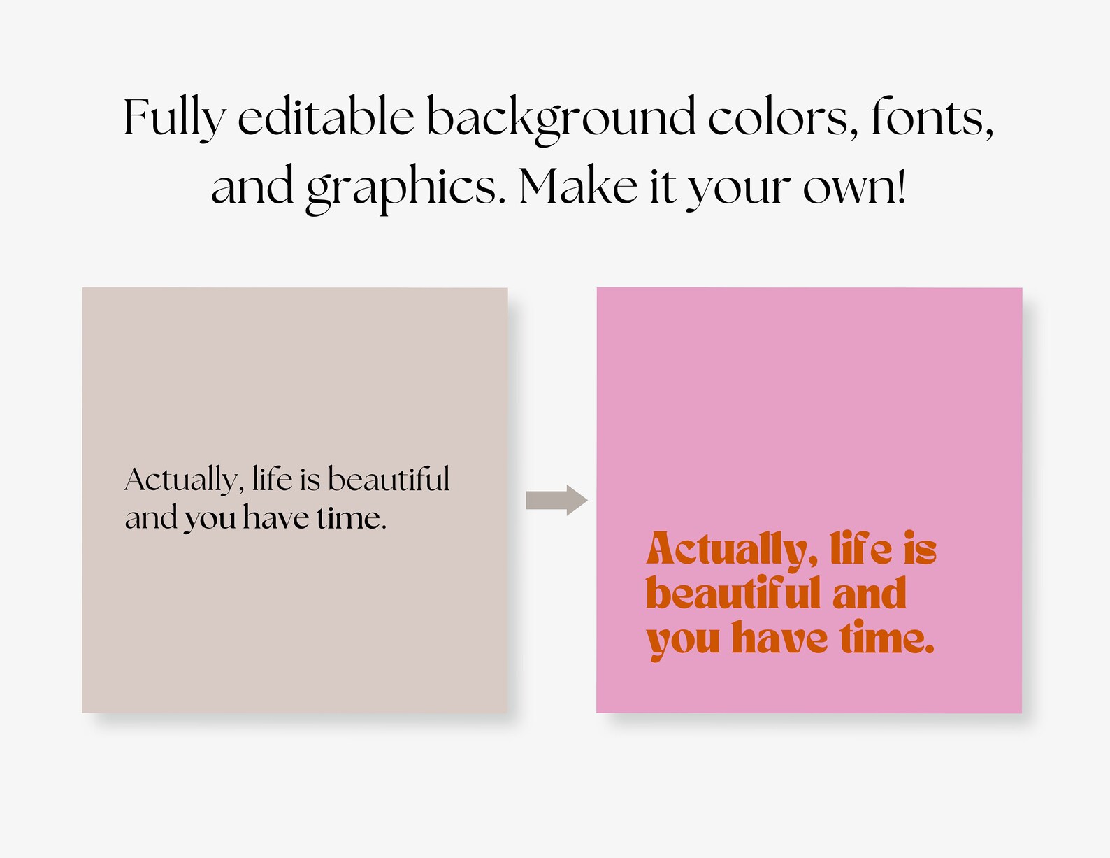 Positive Affirmation Self Care Cards, Editable Canva Quotes ...