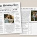 Editable 2-sided Newspaper Wedding Program Canva Template - Etsy