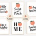 Set of 6 Peach Printables Wall Art, Peachy Clean, Hello Sweet Cheeks ...