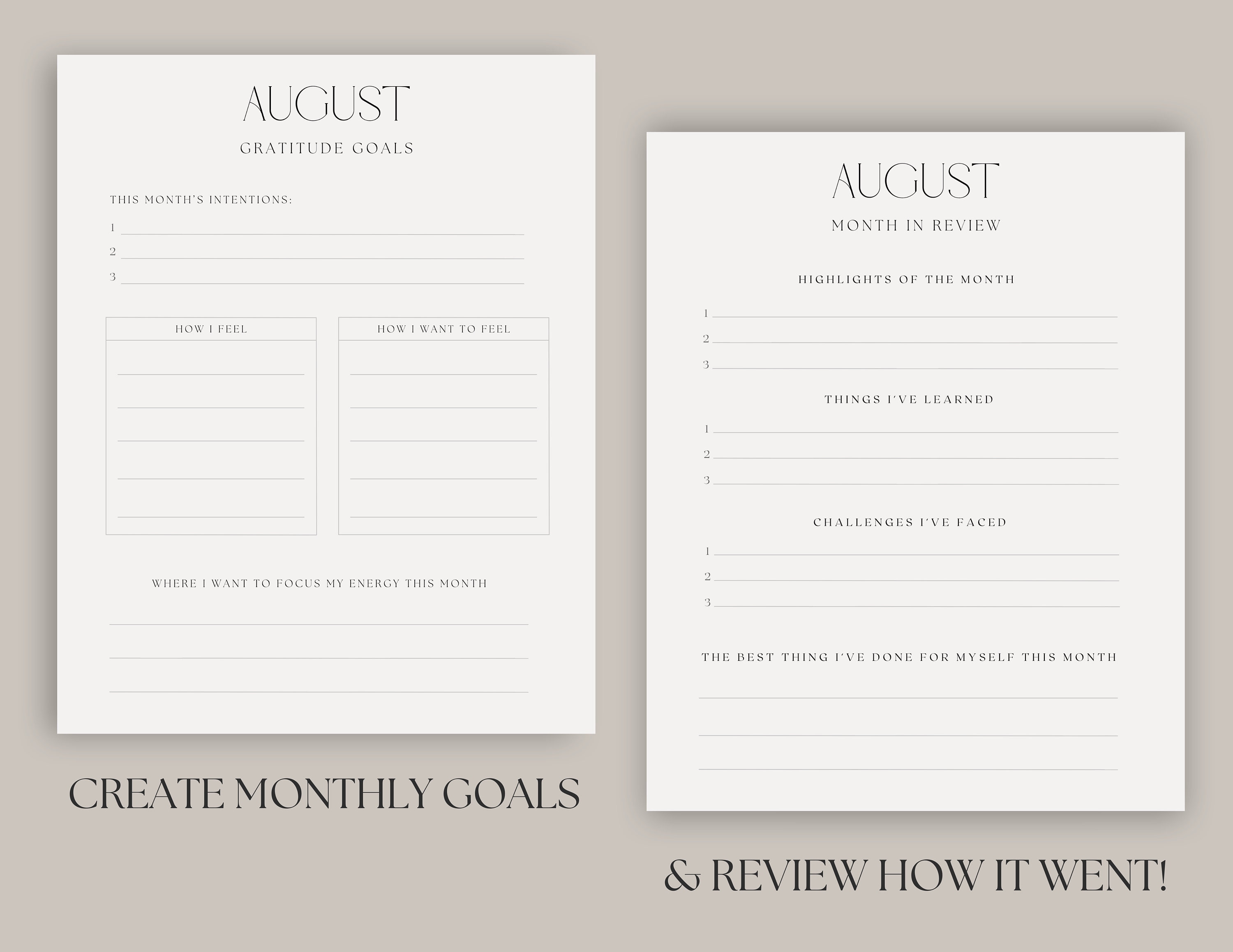 Editable Gratitude Journal Printable | Positive Affirmation Workbook ...