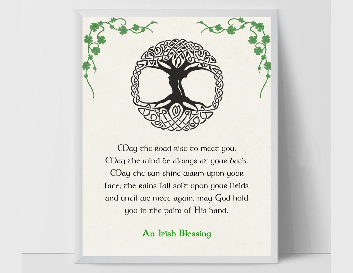 Irish Blessing, Traditional Gaelic Blessing, Celtic Irish Blessing ...