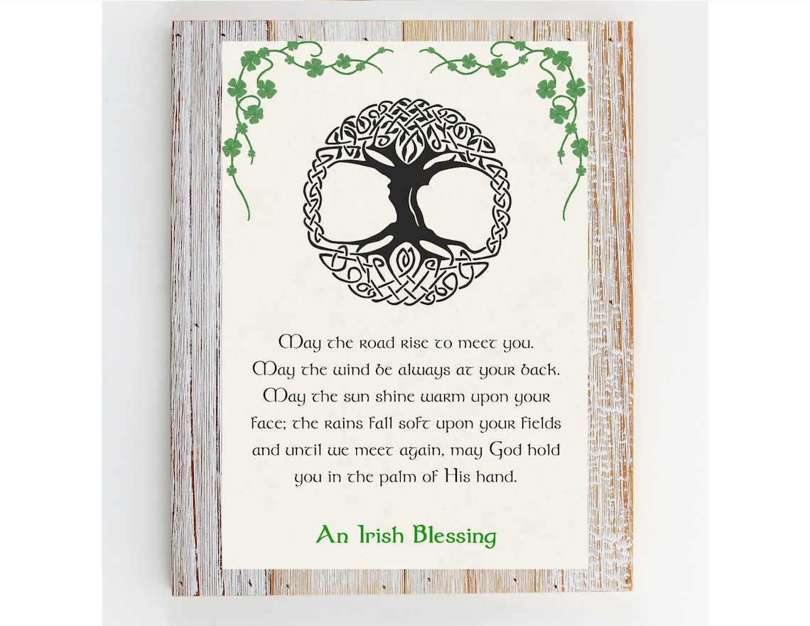 Irish Blessing, Traditional Gaelic Blessing, Celtic Irish Blessing ...