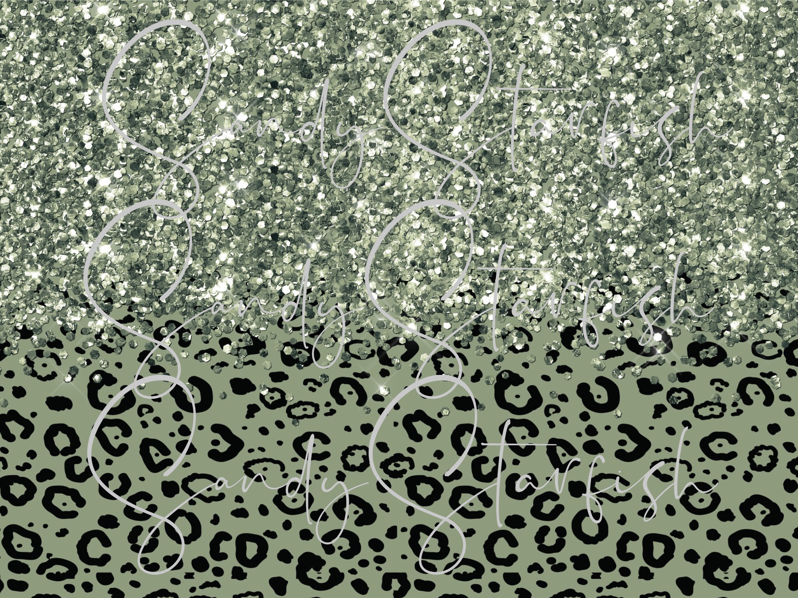 DIGITAL DOWNLOAD PNG Green Sage Glitter Leopard Background or - Etsy